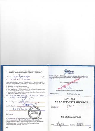 V.Cheban - NI DP Log Book | PDF