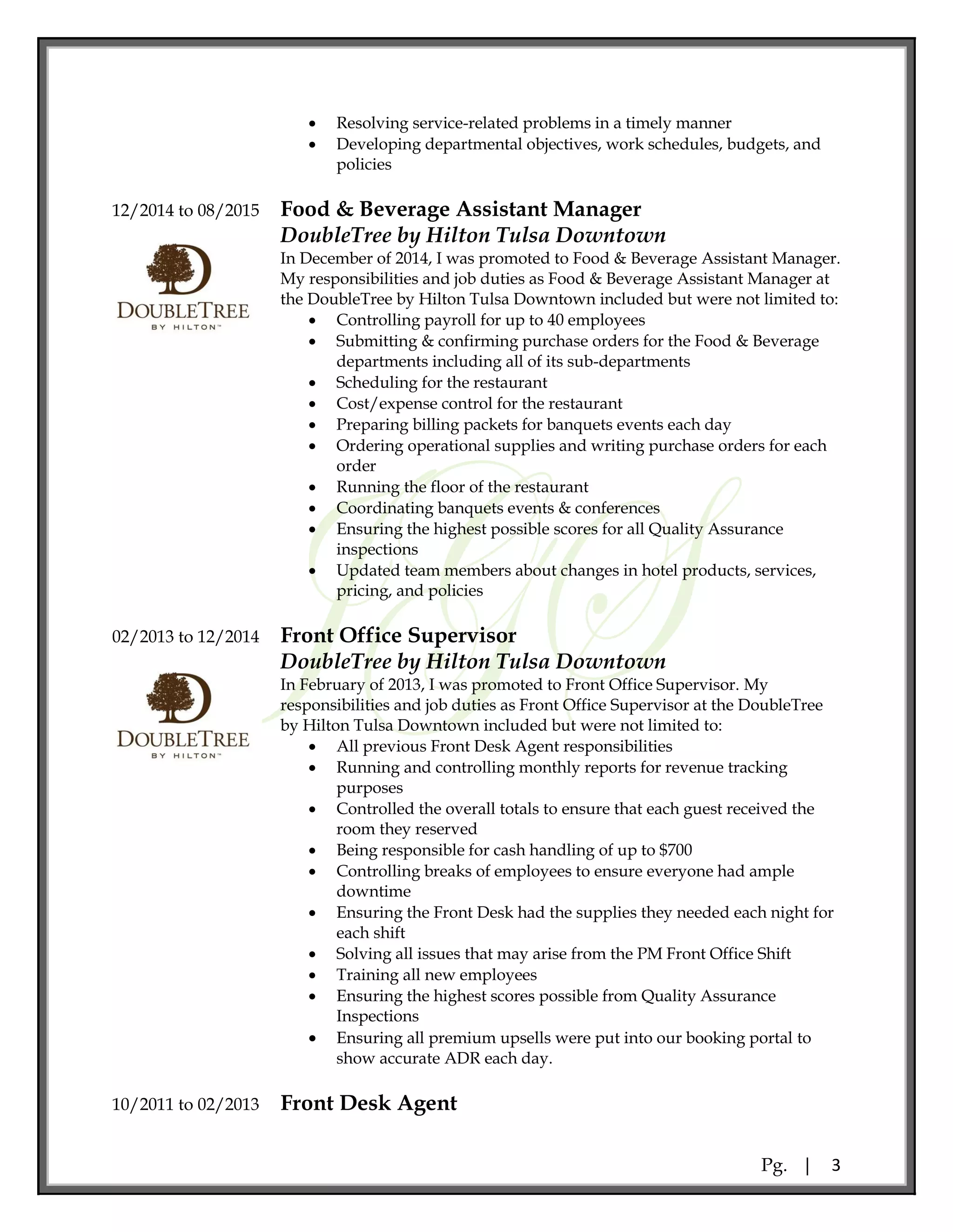 Jacob Shrum Resume | PDF