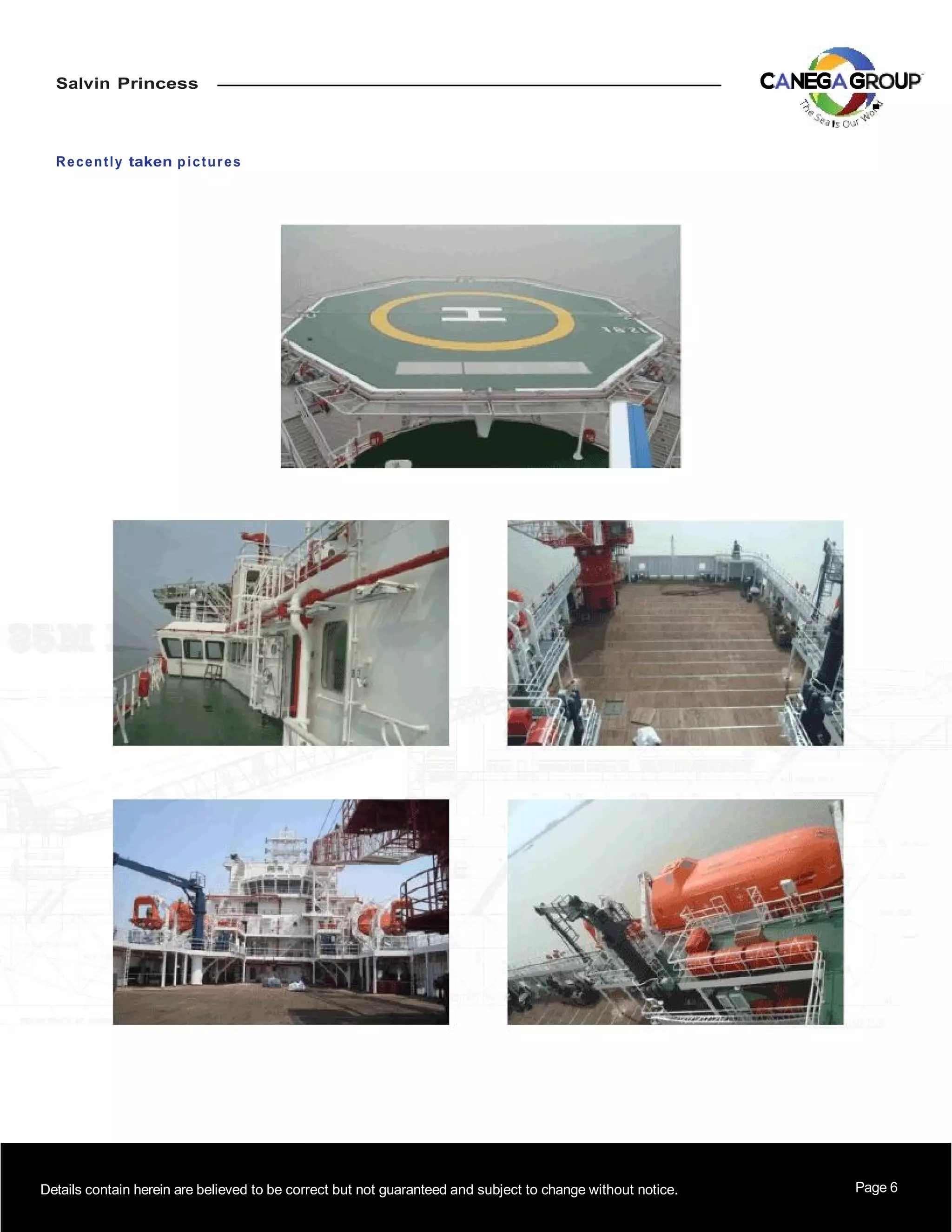 Final Specification Of Salvin Princess DP2 Vessel 123 | PDF