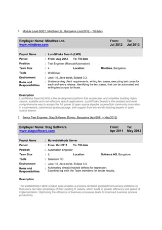 VIJAY RESUME-2016 | PDF