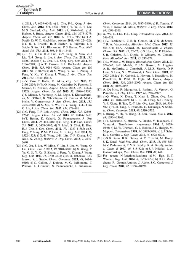 Adv Synth Catal | PDF