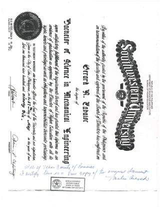 Notarized Diploma