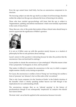 Jacques Lacan on the Subject of Certainty | DOCX