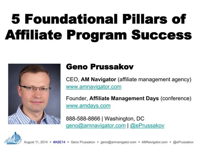 5 Foundational Pillars of Affiliate Program’s Success | PPTX