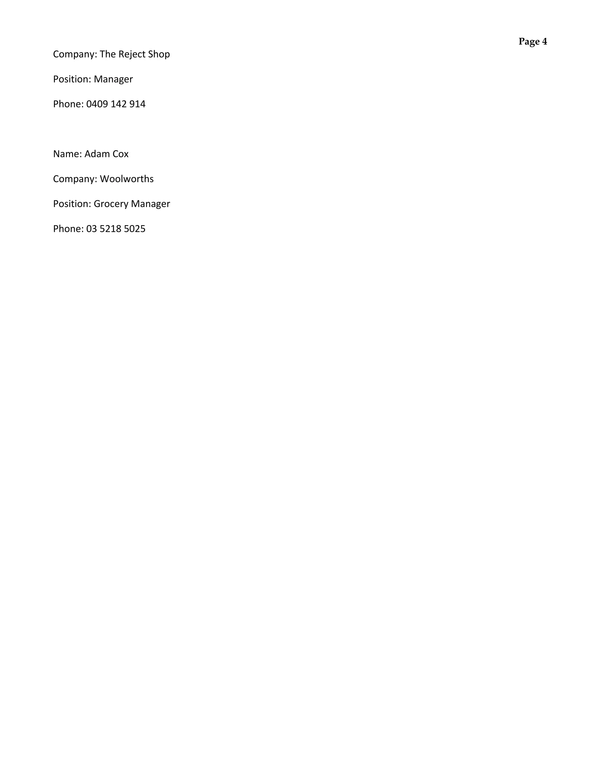 RESUME_SM | DOC | Retail Industry | Industries
