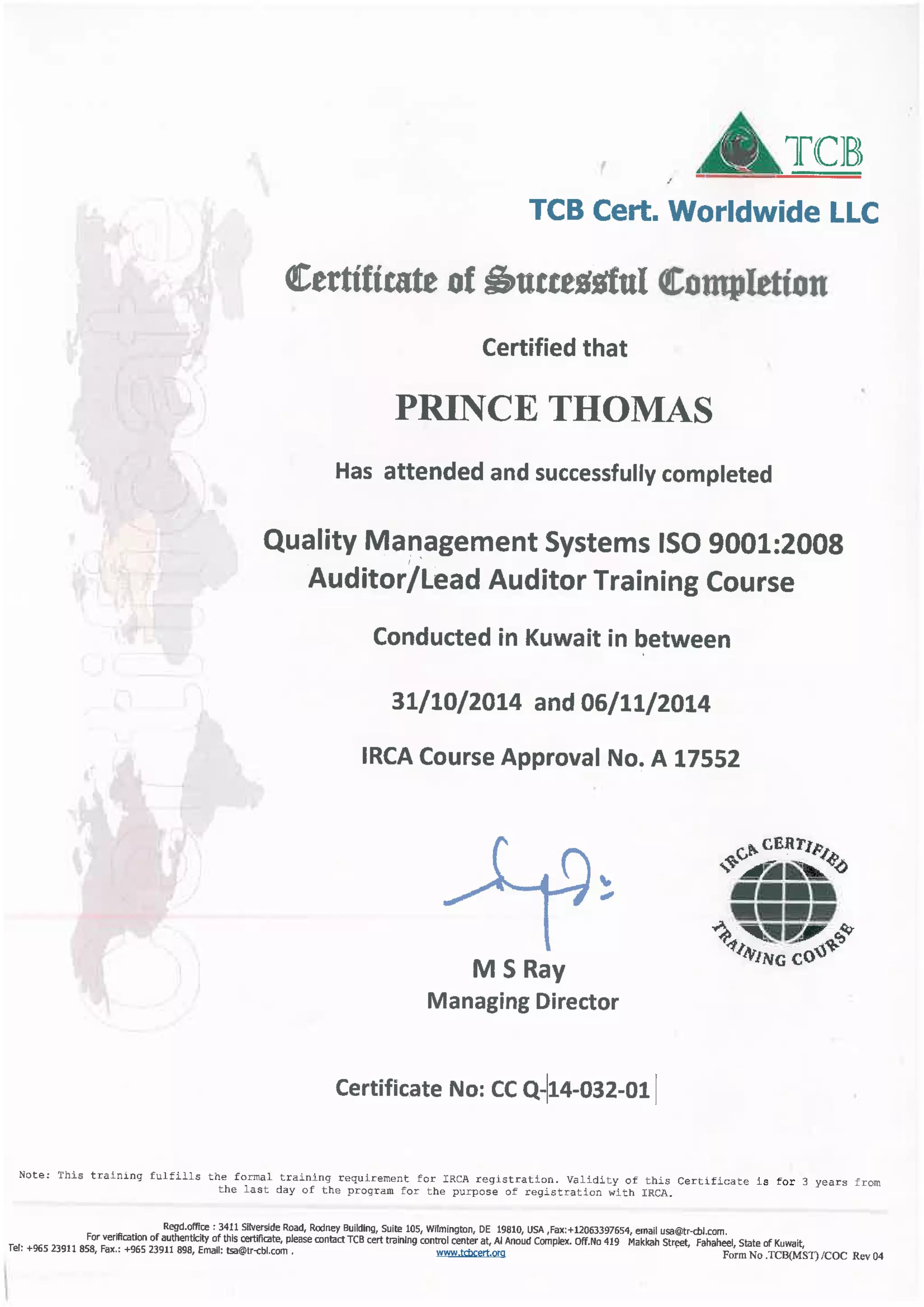 CSWIP,QMS&NDT CERTIFICATES | PDF