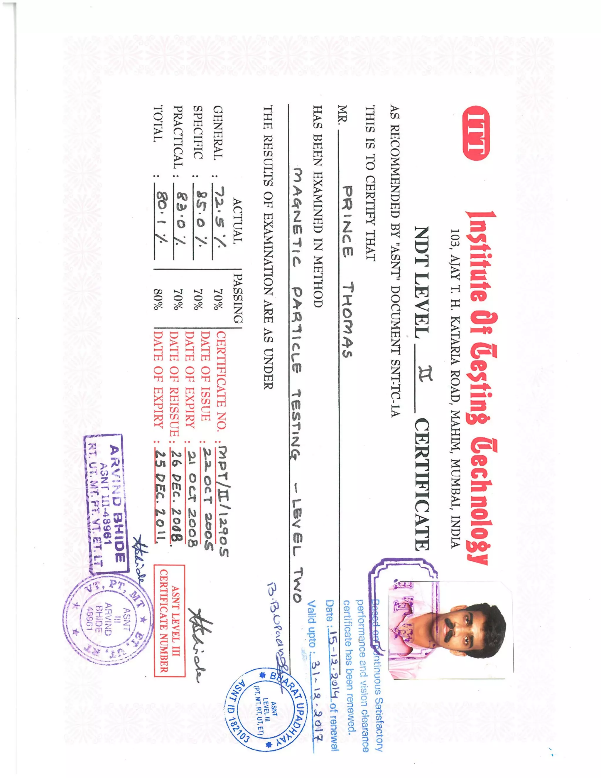 CSWIP,QMS&NDT CERTIFICATES | PDF