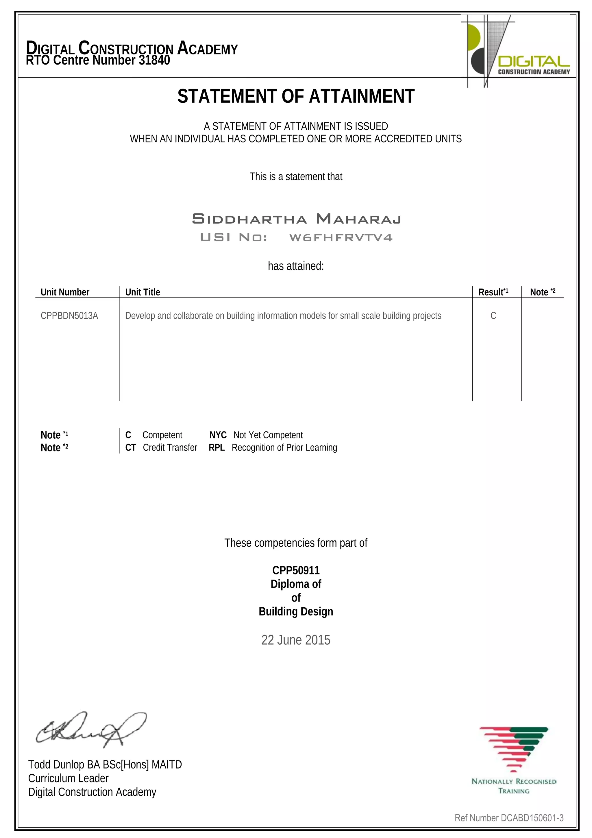 Diploma Building & Design | PDF