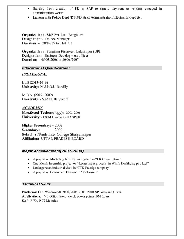 Harbans CV | PDF