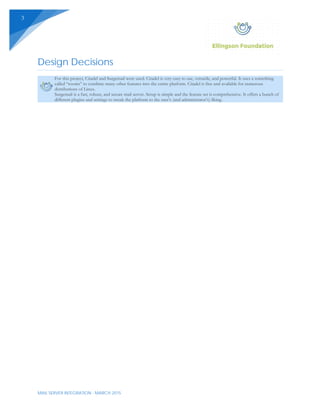 NT341 Mail Server Integration | PDF | Email | Internet