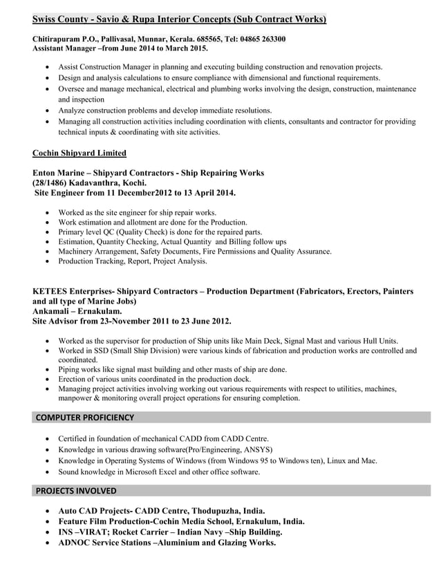 BIBIN JOHN BABY - RESUME | PDF