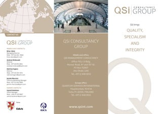 Qsint_Brochure_2016 | PPT