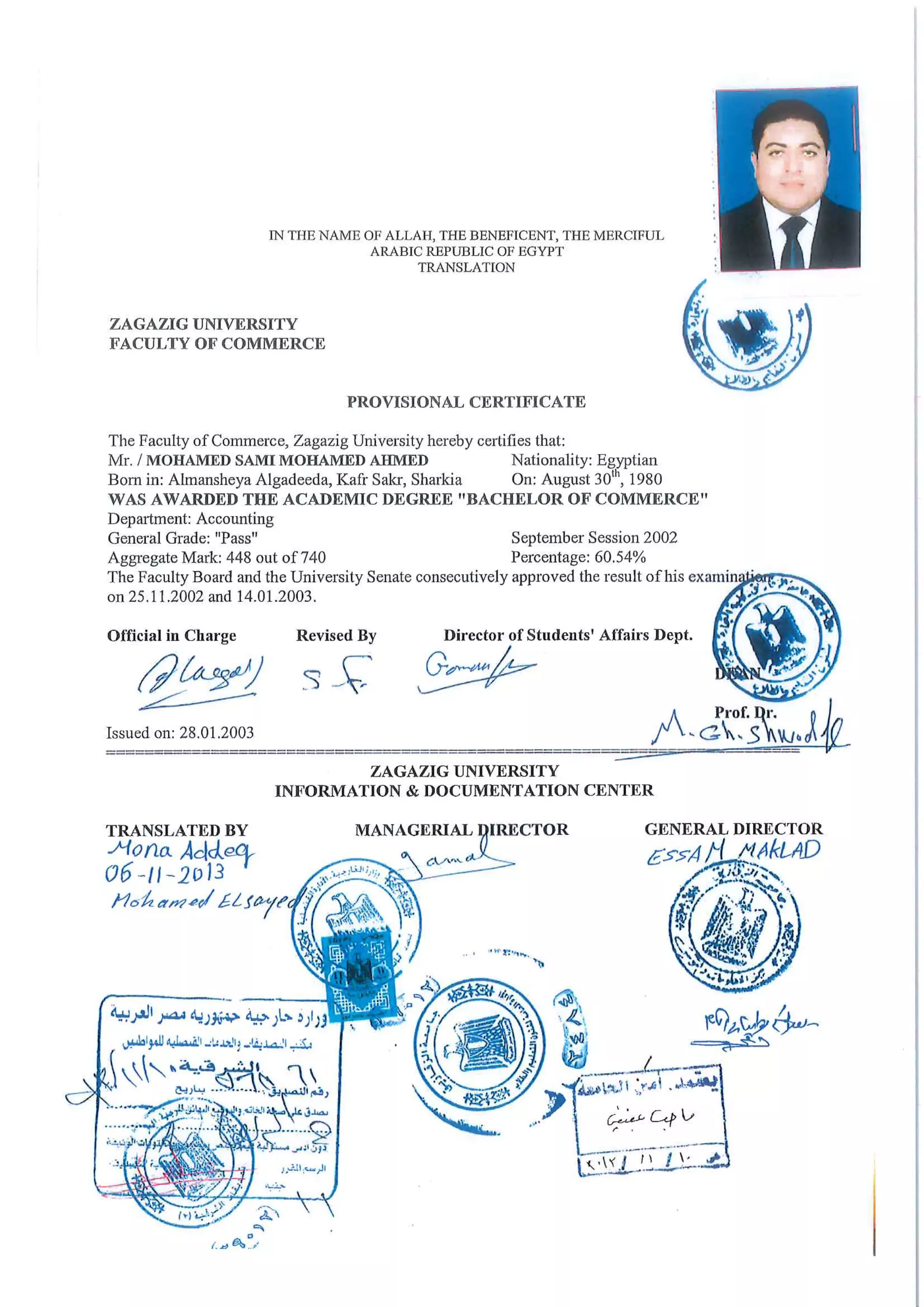 Mohamed Samy CV With Experience Certificates | PDF