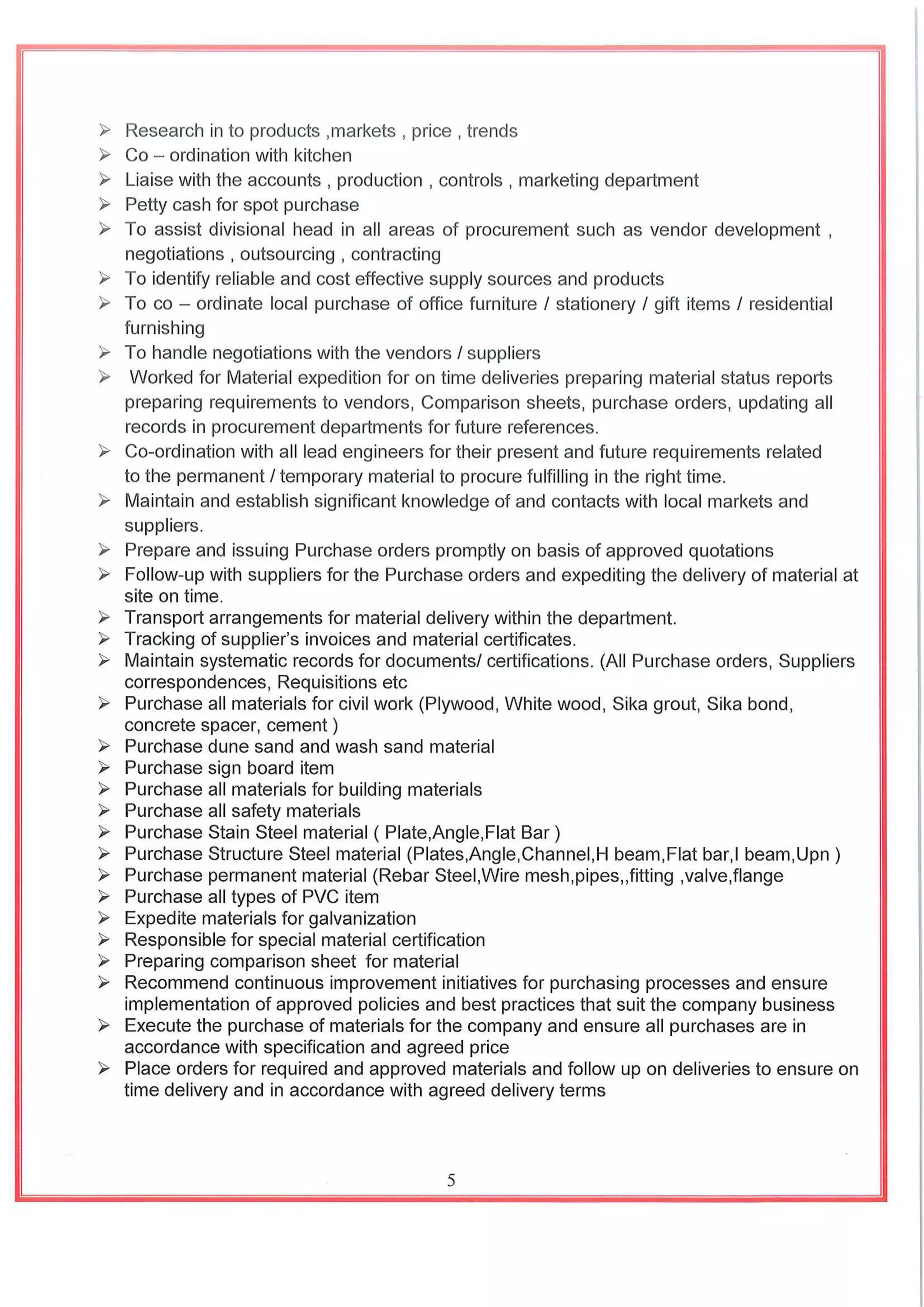 Mohamed Samy CV With Experience Certificates | PDF