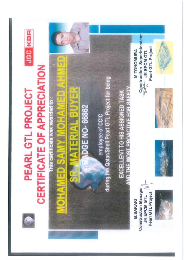 Mohamed Samy CV With Experience Certificates | PDF