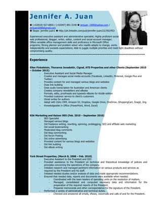 Resume 2016 - Jennifer Juan - UPDATED | PDF