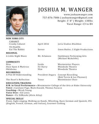 Wanger Résumé | PDF