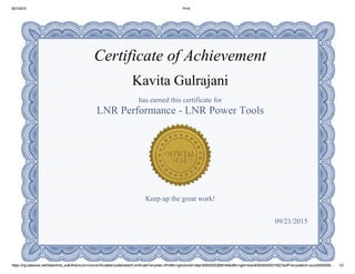 LNR Certificate | PDF