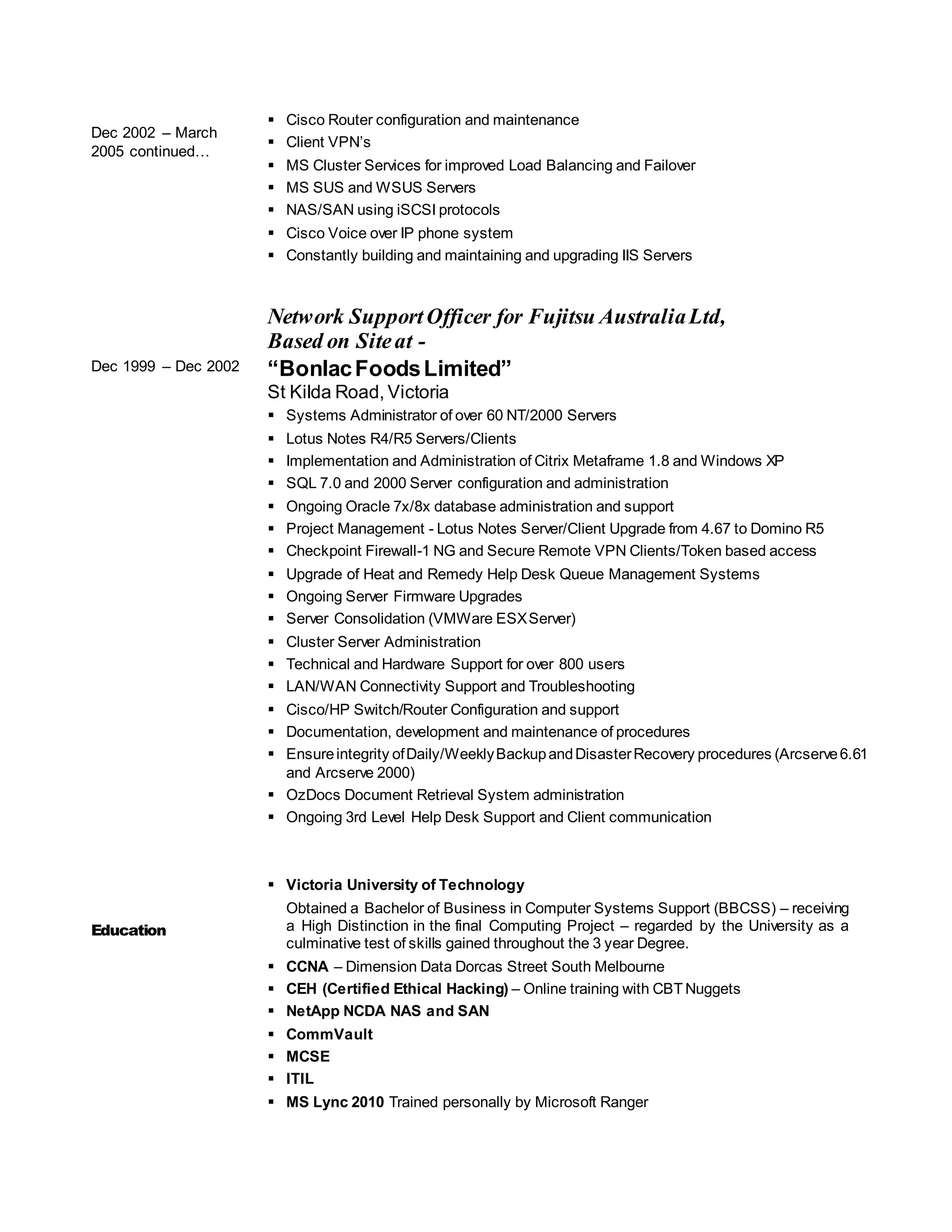 Darren Johnson CV | DOCX