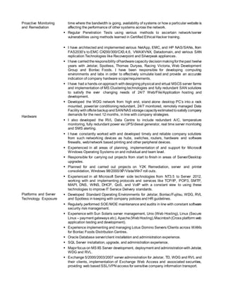 Darren Johnson CV | DOCX | Cloud Computing | Internet