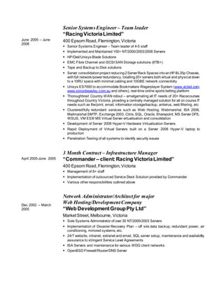 Darren Johnson CV | DOCX | Cloud Computing | Internet