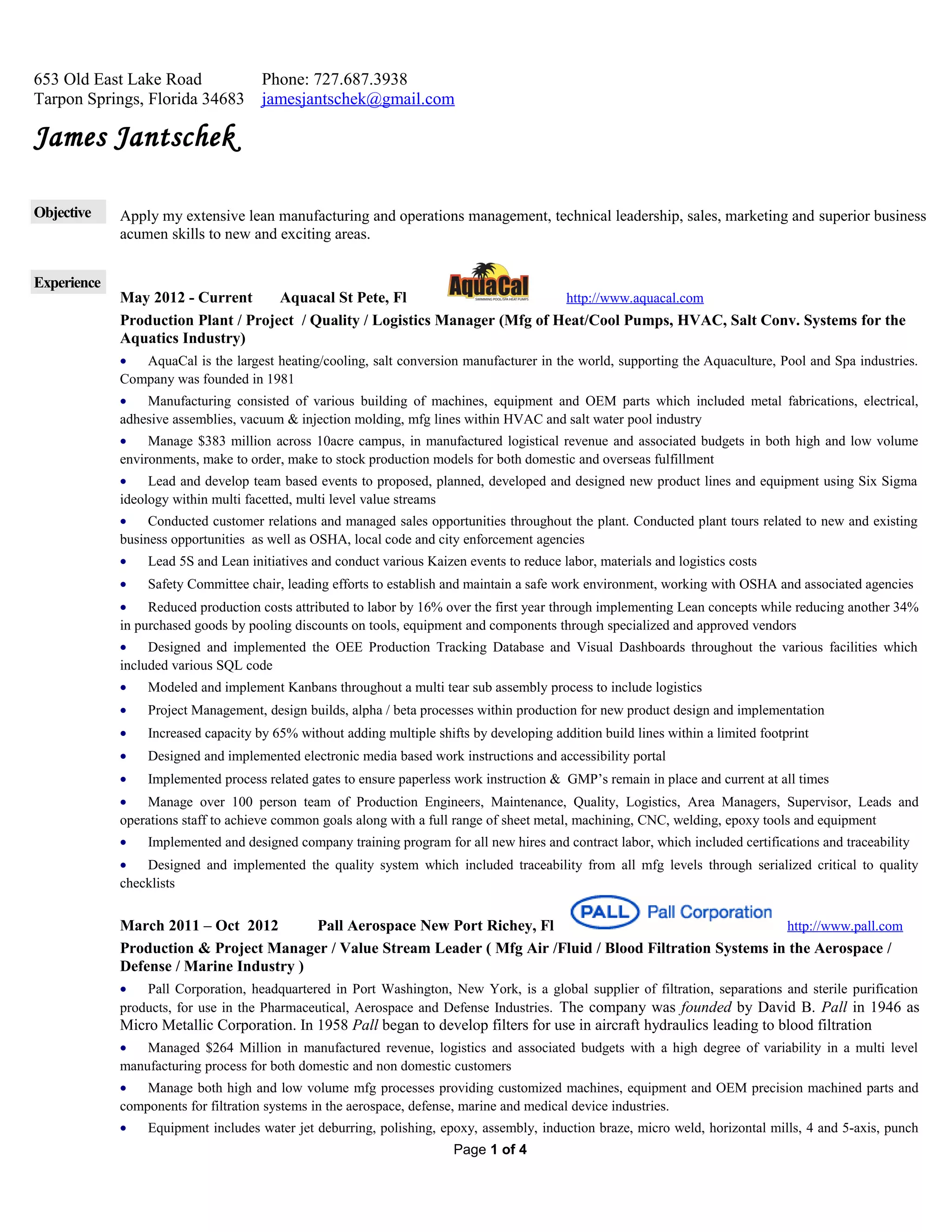 James Resume | DOC