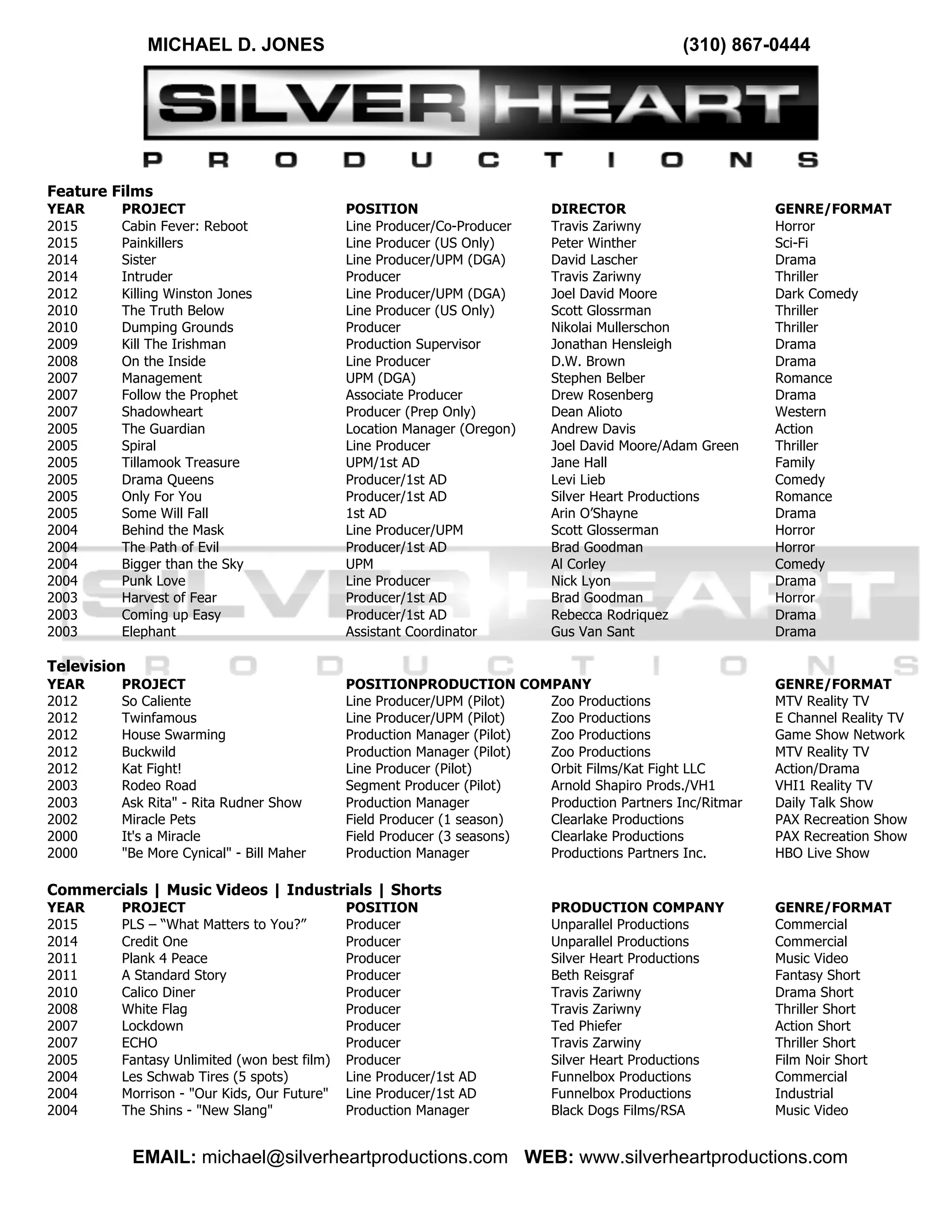 Michael D. Jones RESUME 2015 | PDF