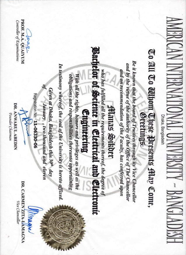 Original Graduation certificate scan copy | PDF