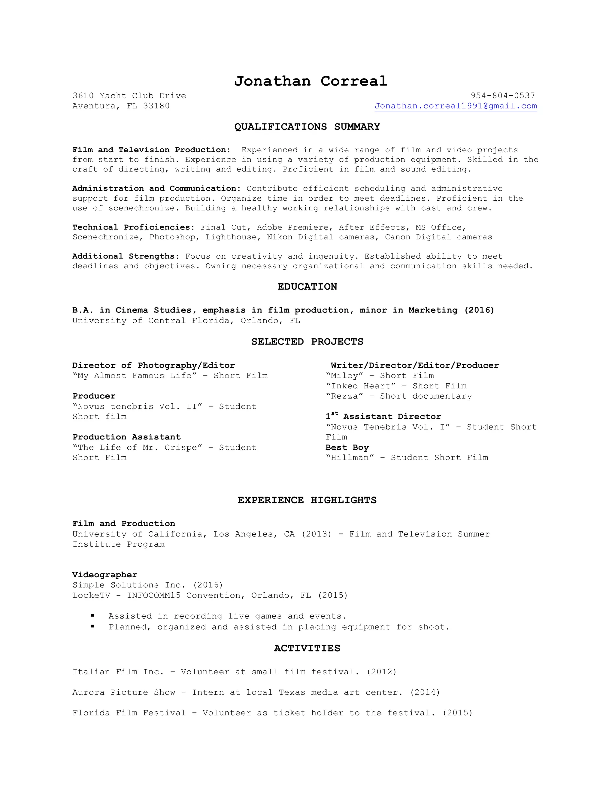JC Resume | PDF