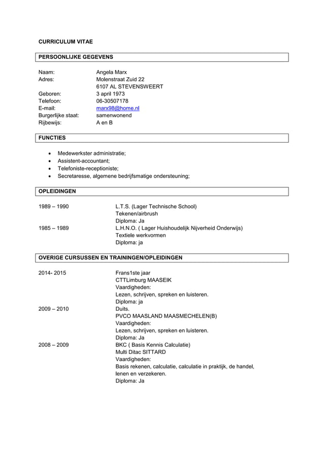 Curriculum Vitae | PDF