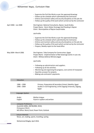 Mohamed magdy RESUME English | PDF