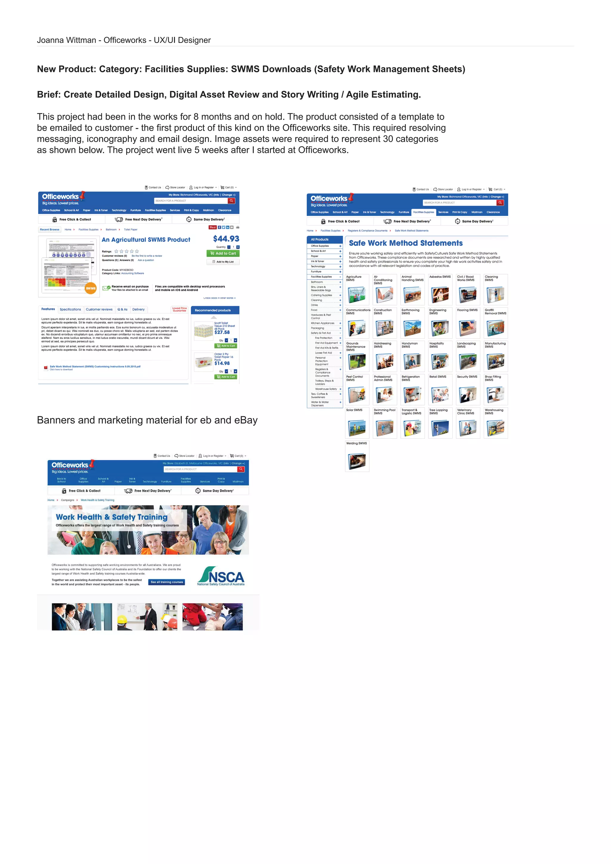 UX:UI at Officeworks_Jo Wittman | PDF