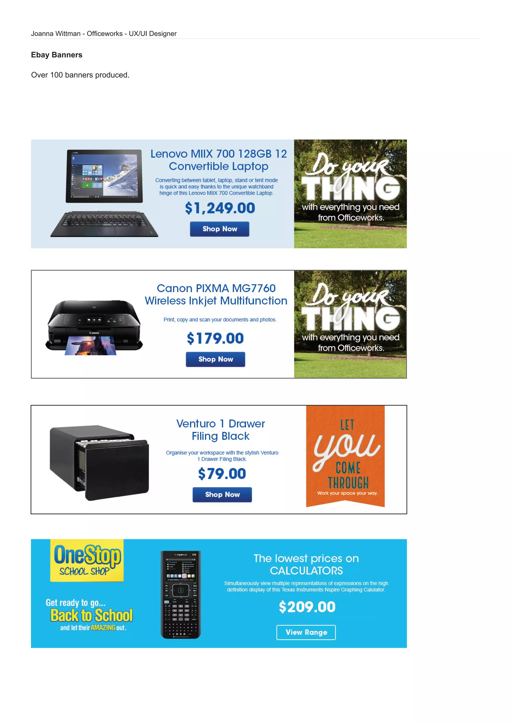 UX:UI at Officeworks_Jo Wittman | PDF