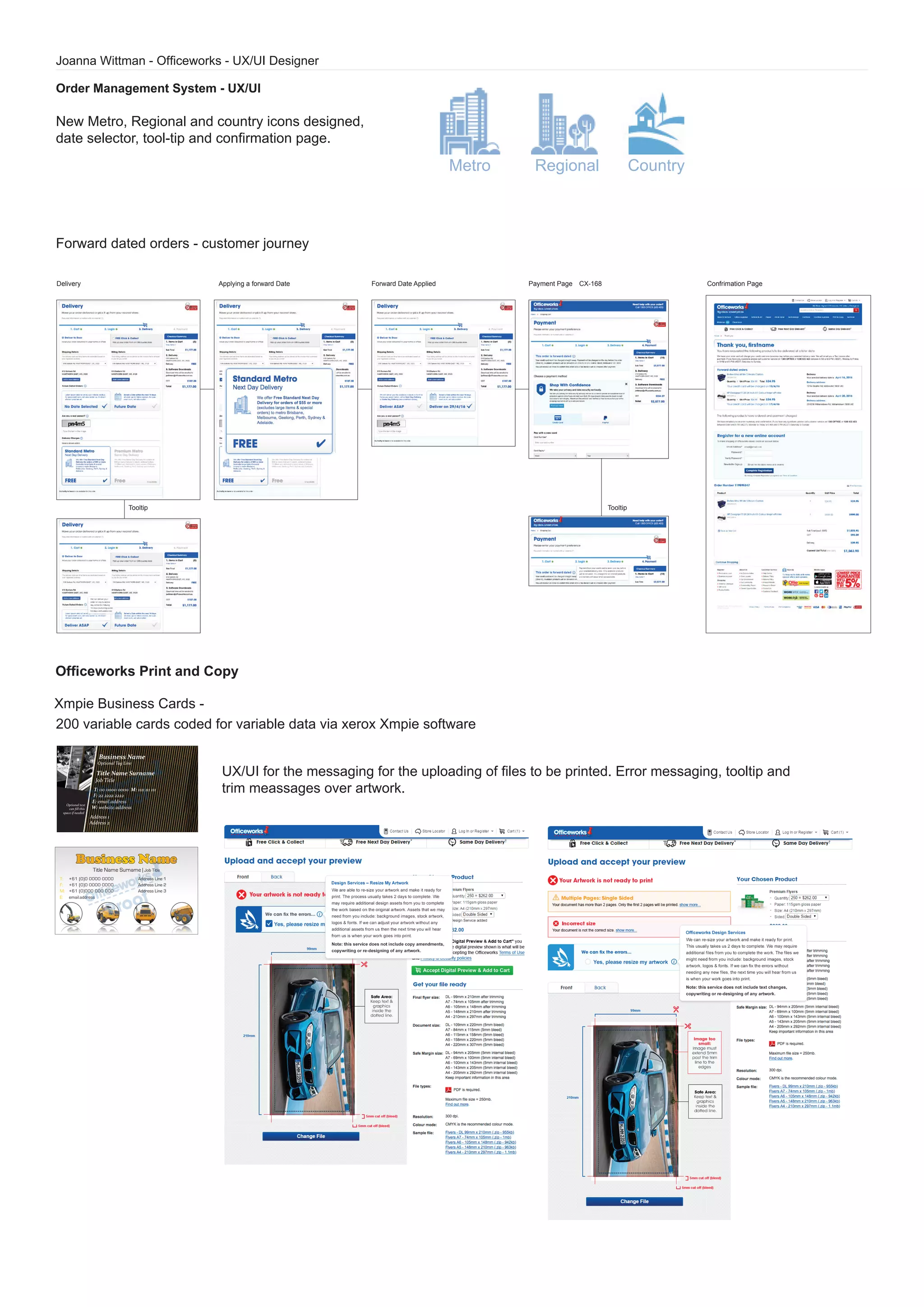 UX:UI at Officeworks_Jo Wittman | PDF