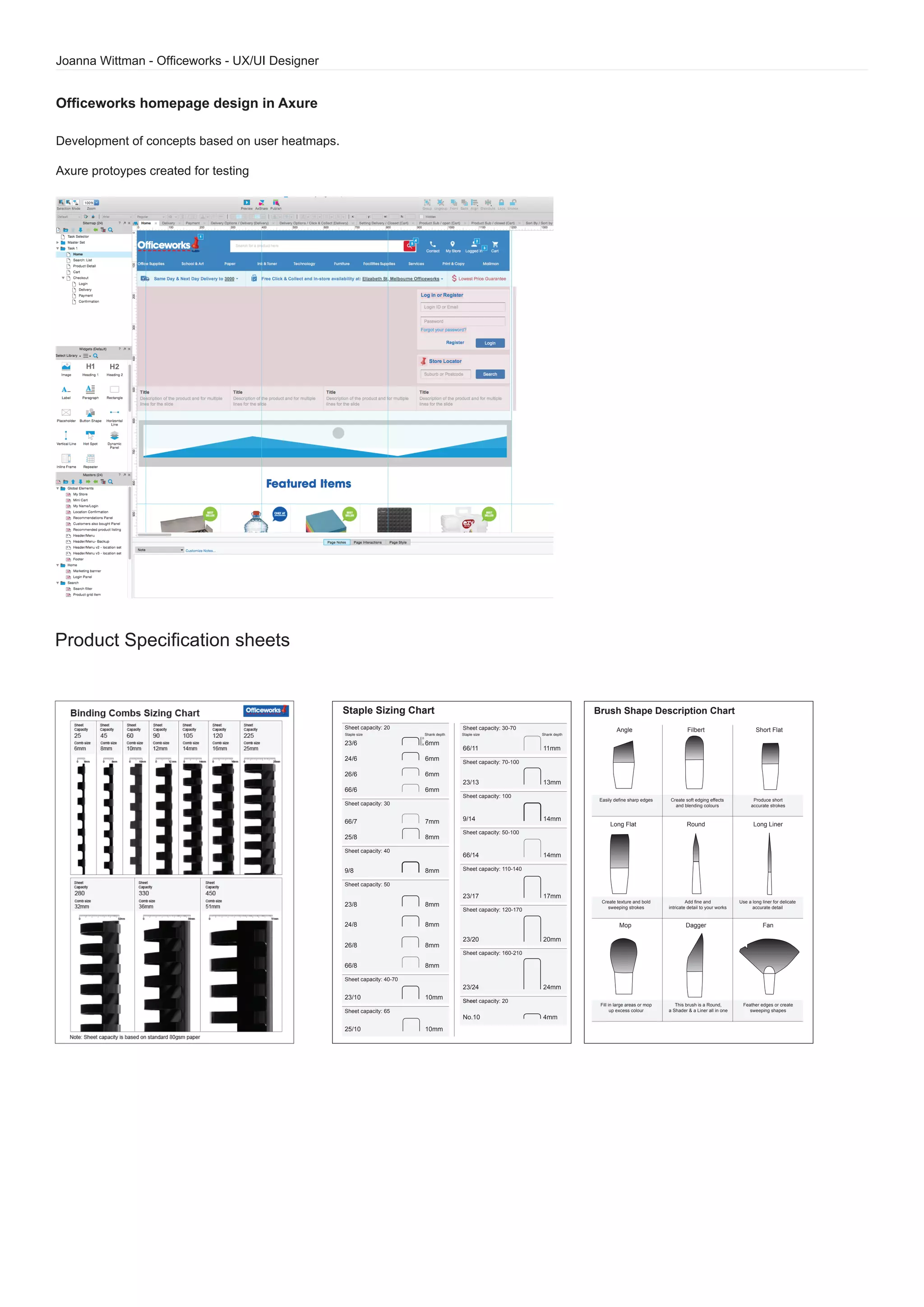 UX:UI at Officeworks_Jo Wittman | PDF