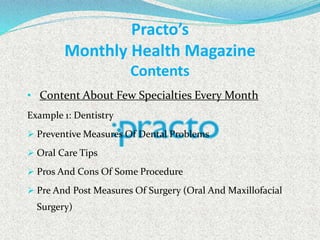 CSR And An Idea For Practo | PPTX | Children\'s Health | Healthy Living