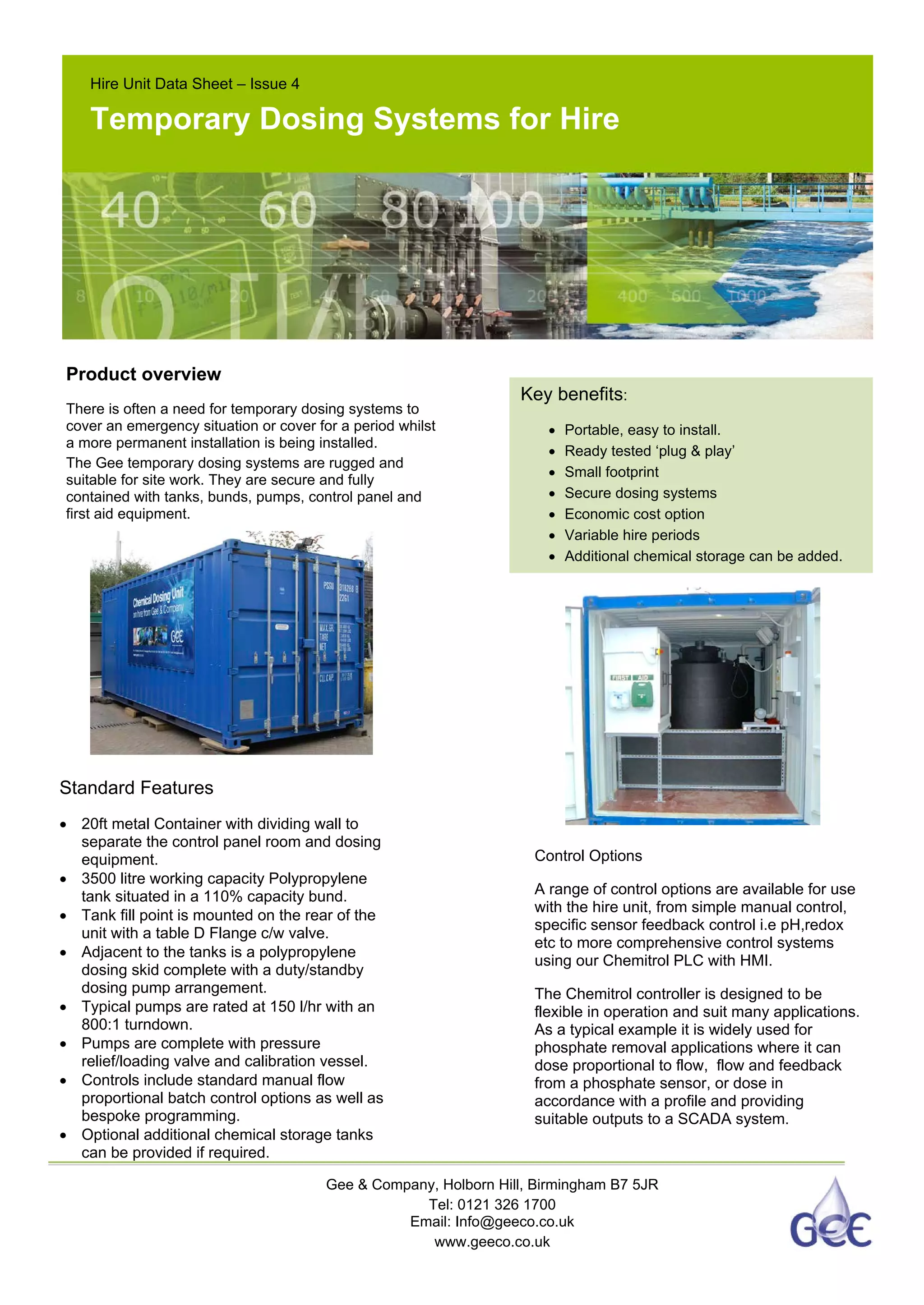 Hire-Unit-Data-Sheet-1 | PDF | Technology & Computing