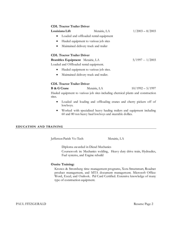 Paul Fitzgerald resume 1 | DOCX