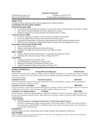 Heather Edmund Resume | PDF