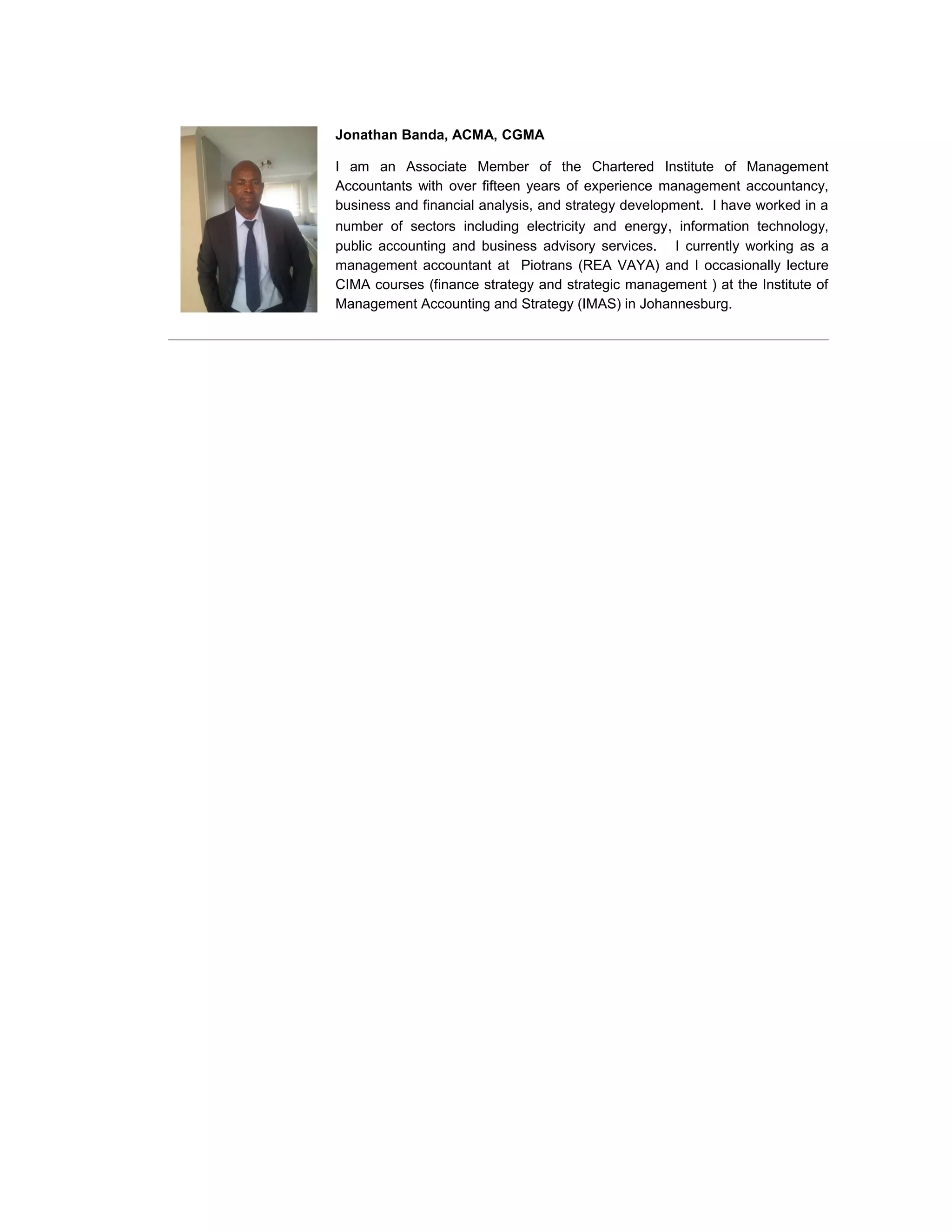 Jonathan Banda CV updated | PDF
