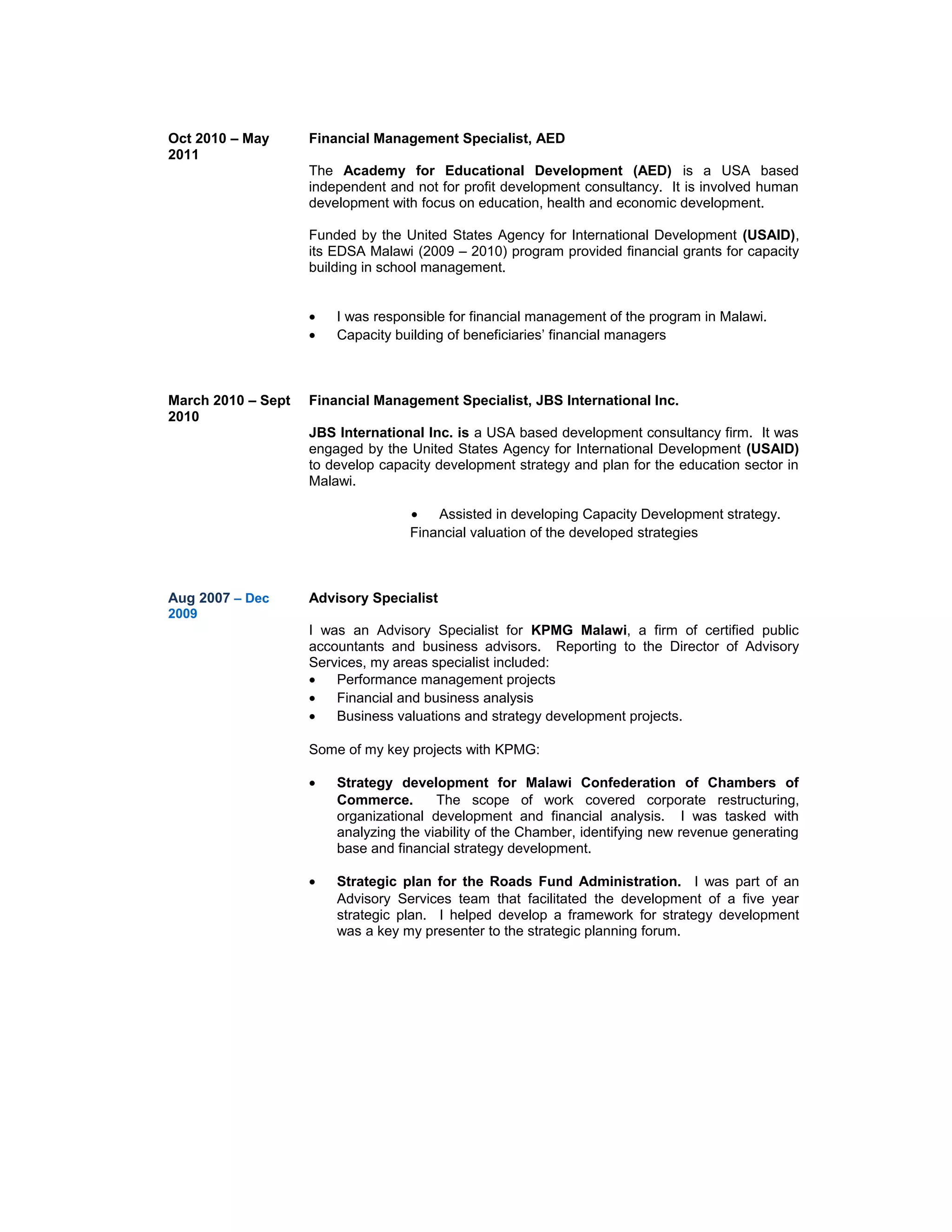 Jonathan Banda CV updated | PDF