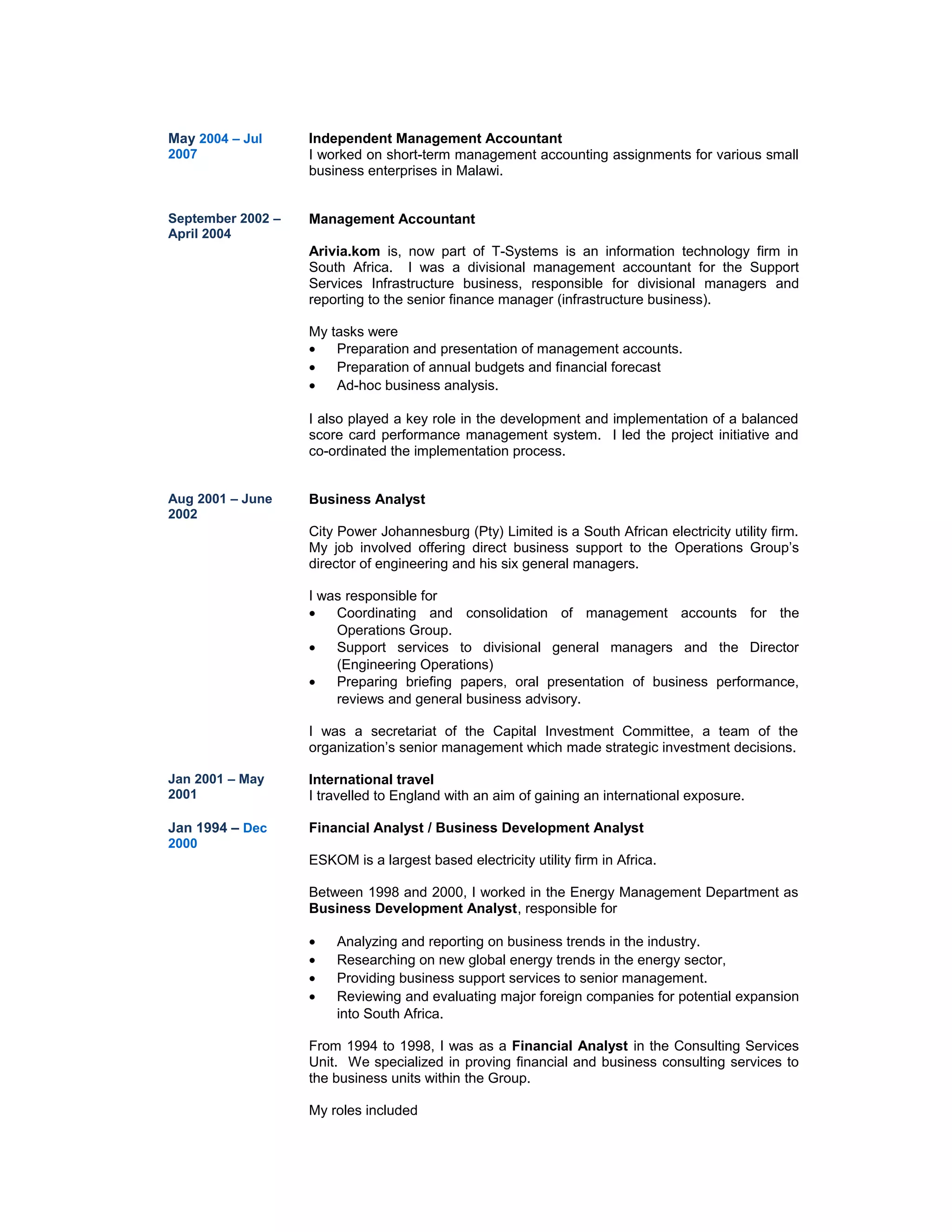 Jonathan Banda CV updated | PDF