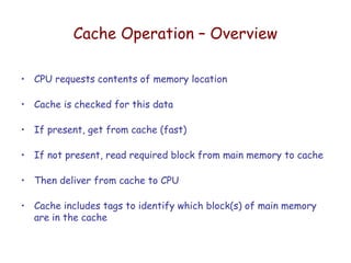 cache memory | PPT