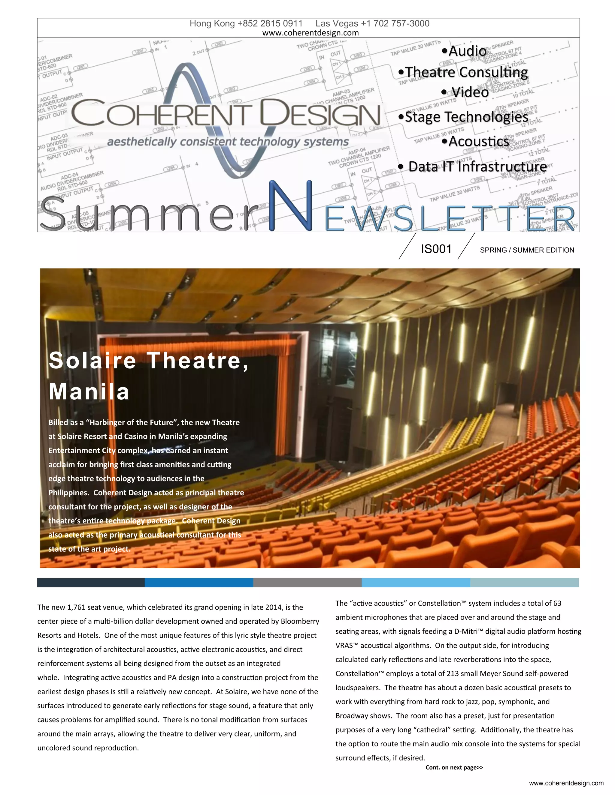 Coherent Design Newsletter | PDF