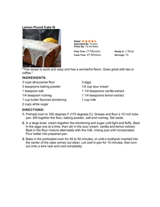 5 cake recipe | DOCX
