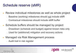 Calculating contingency for management reserve | PDF