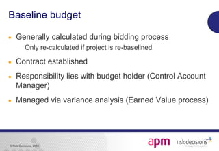 Calculating contingency for management reserve | PDF