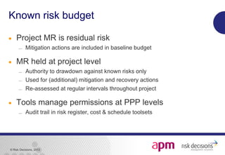 Calculating contingency for management reserve | PDF