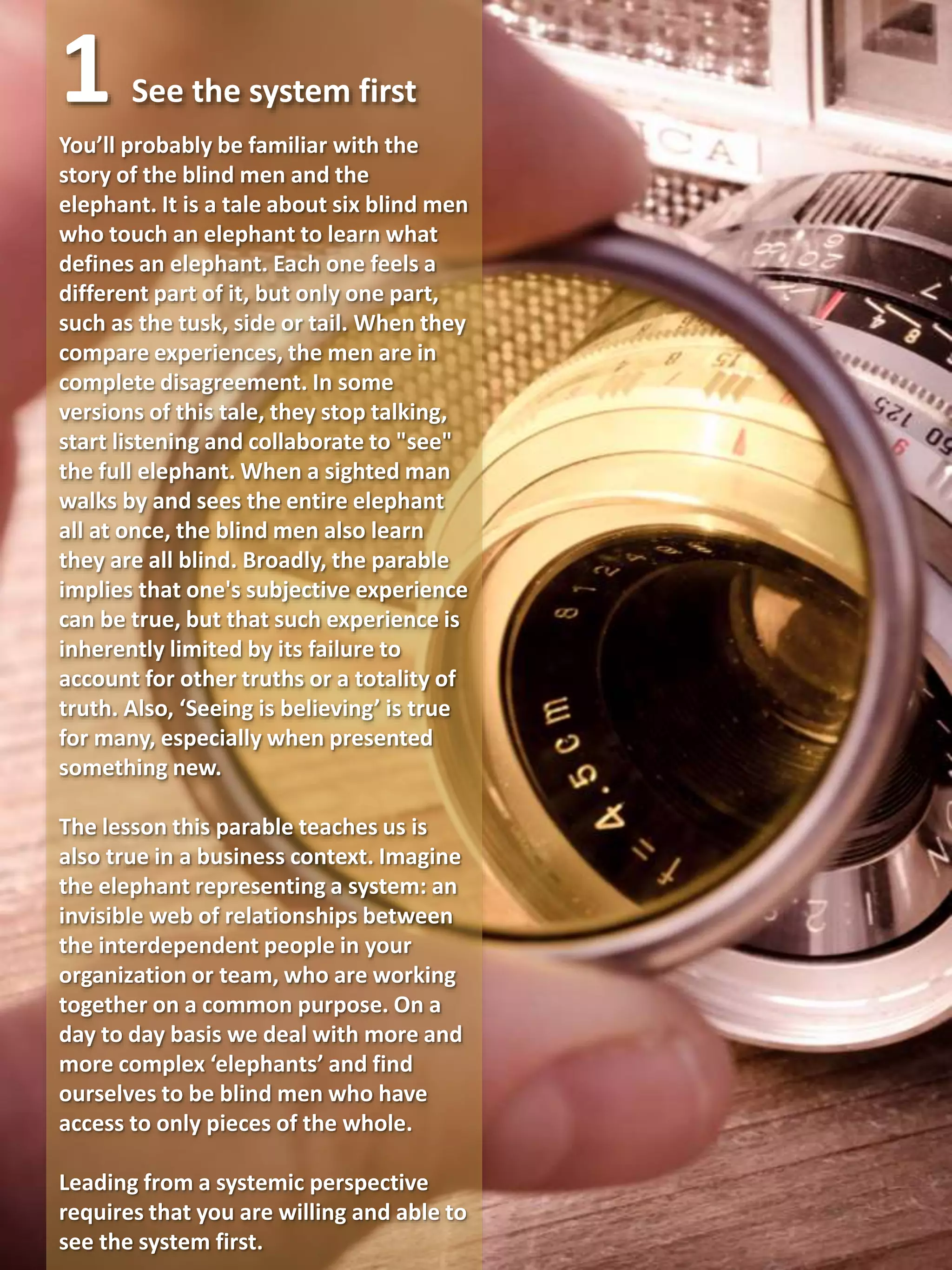 Magazine Design Sample: System Oriented Leadership | PDF