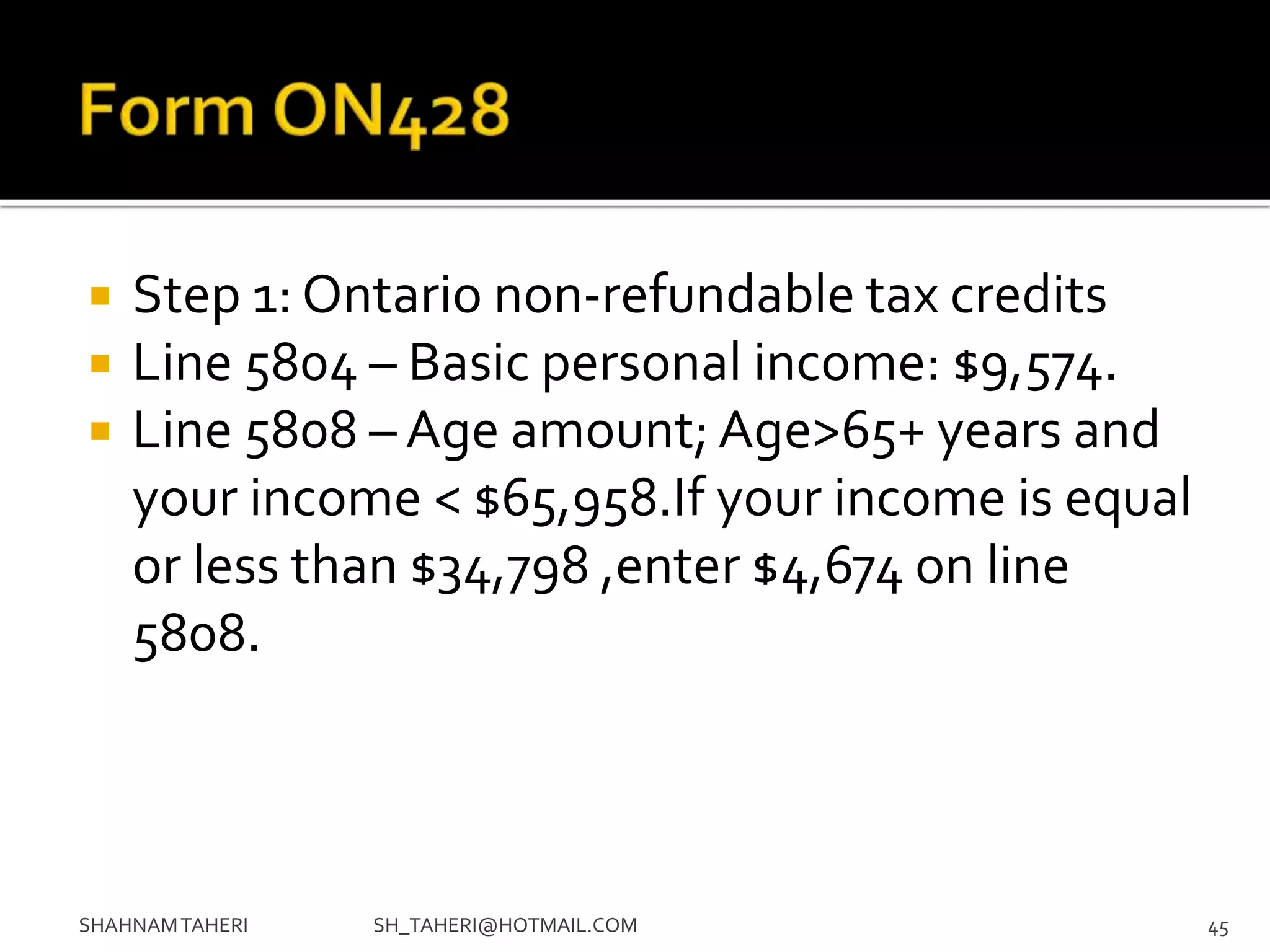 Canada's Tax System | PPTX